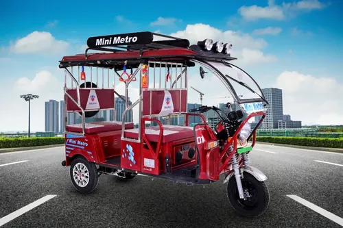Mini Metro Red E Rickshaw Price, Specifications and Offers